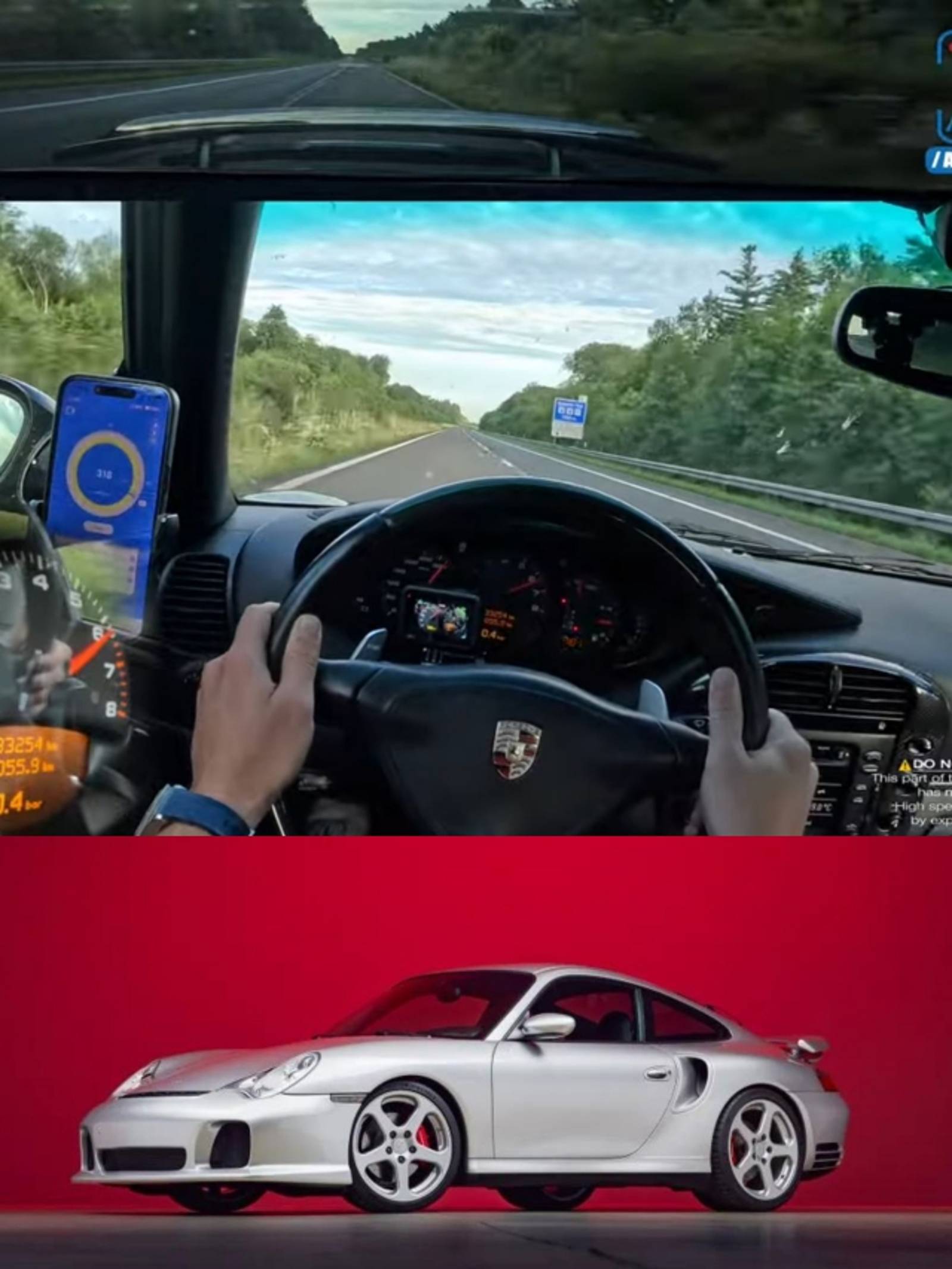 Top Speed Of A 2001 Ruf RTurbo 550 On The German Autobahn