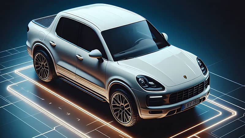 Dreaming Up An All-Electric Porsche Cayenne Pickup