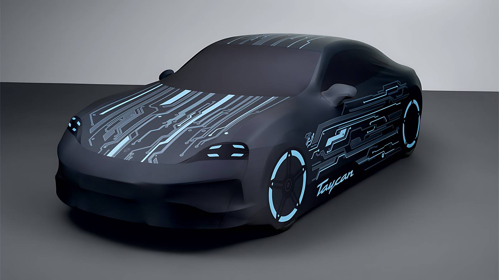 “Electric” Design Indoor Car Cover: A Unique Way To Enjoy Your Taycan ...