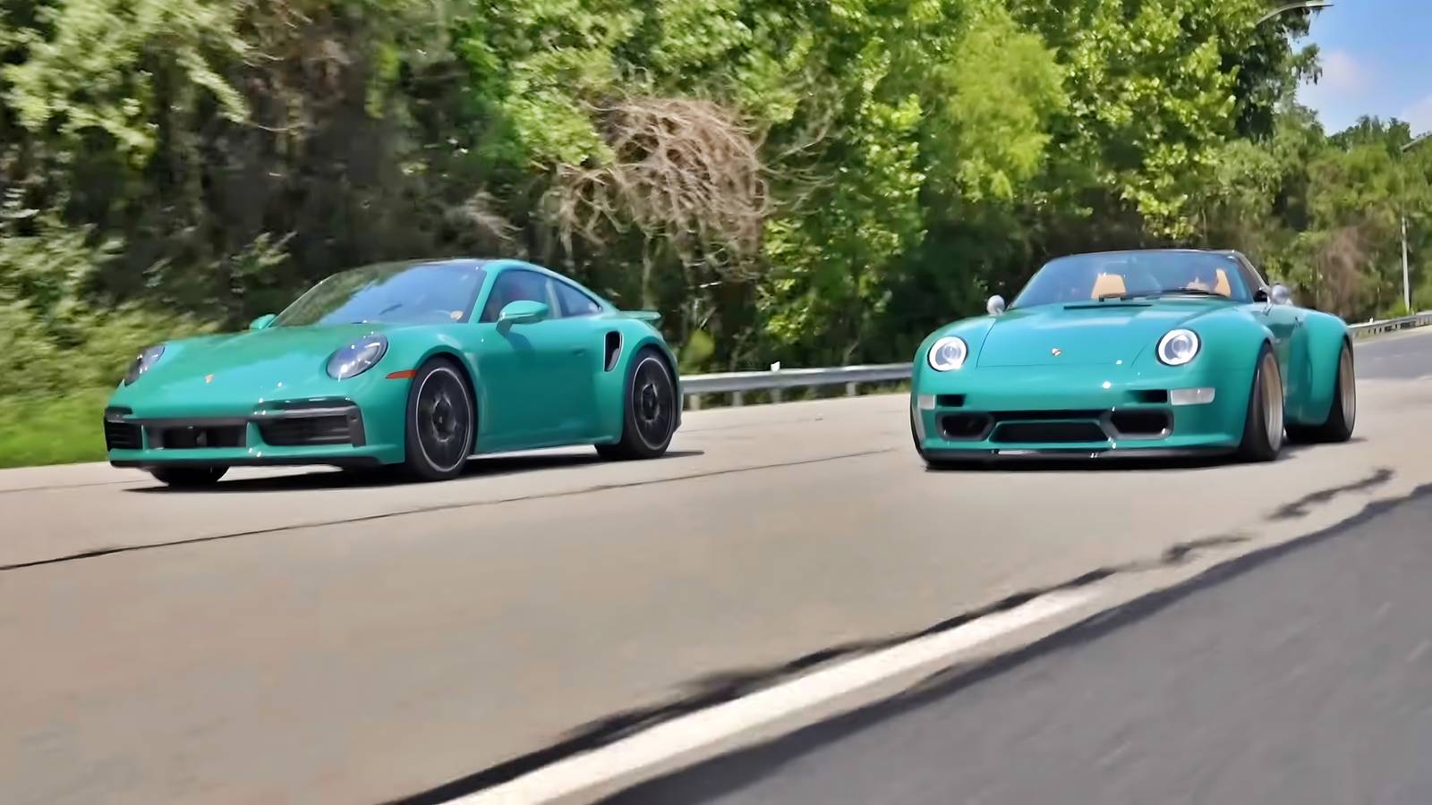 Prepare To Go Green With Envy: Gunther Werks 993 Speedster Vs. Porsche ...