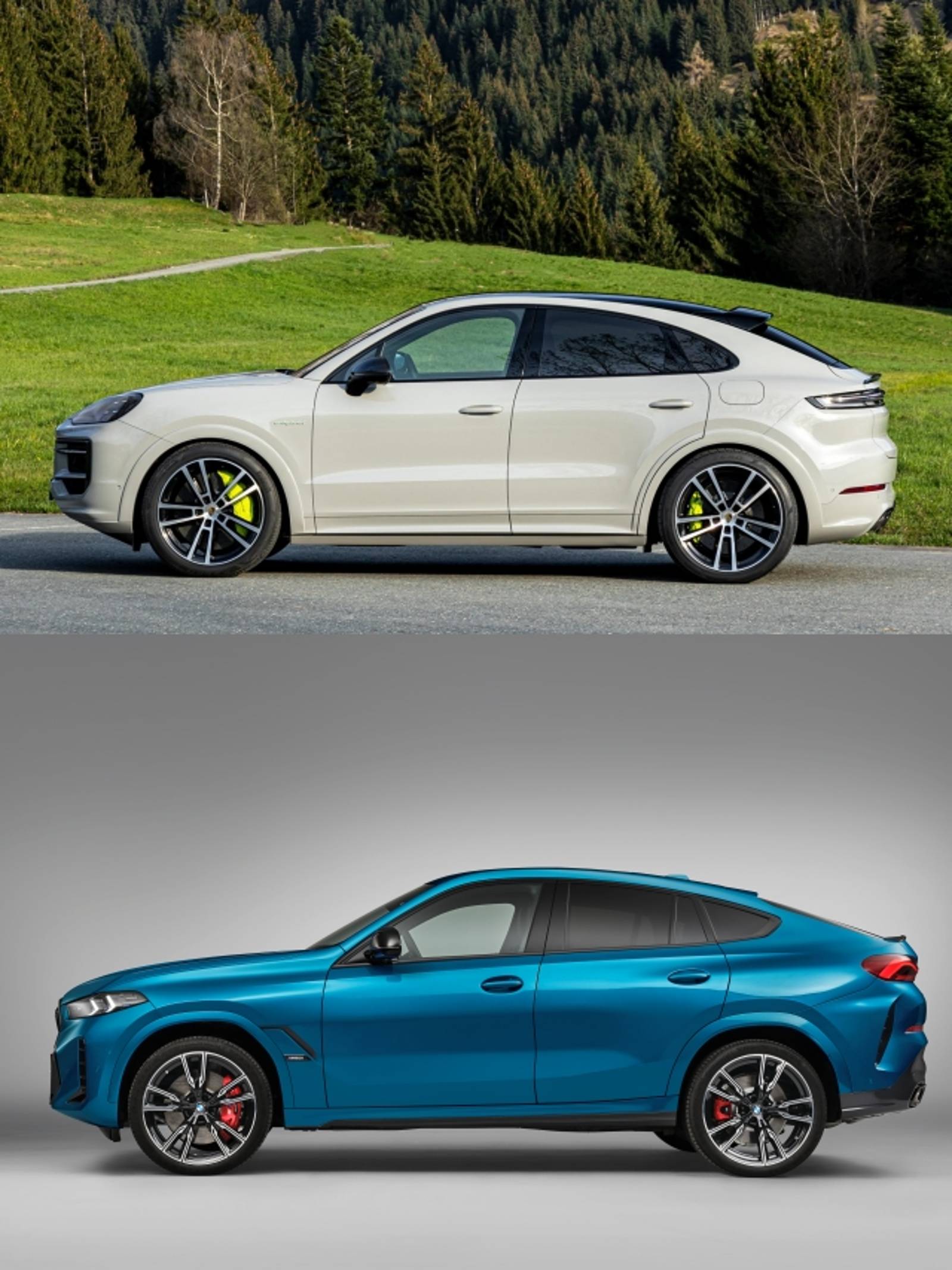 2025 Porsche Cayenne S E-Hybrid Coupe Vs. 2025 BMW X6 M60i