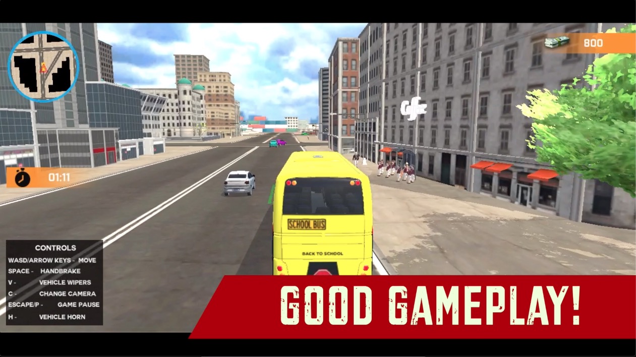 School Bus Game Driving Simulator