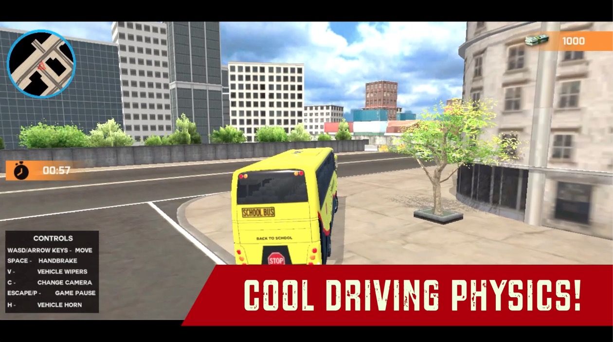 School Bus Game Driving Simulator