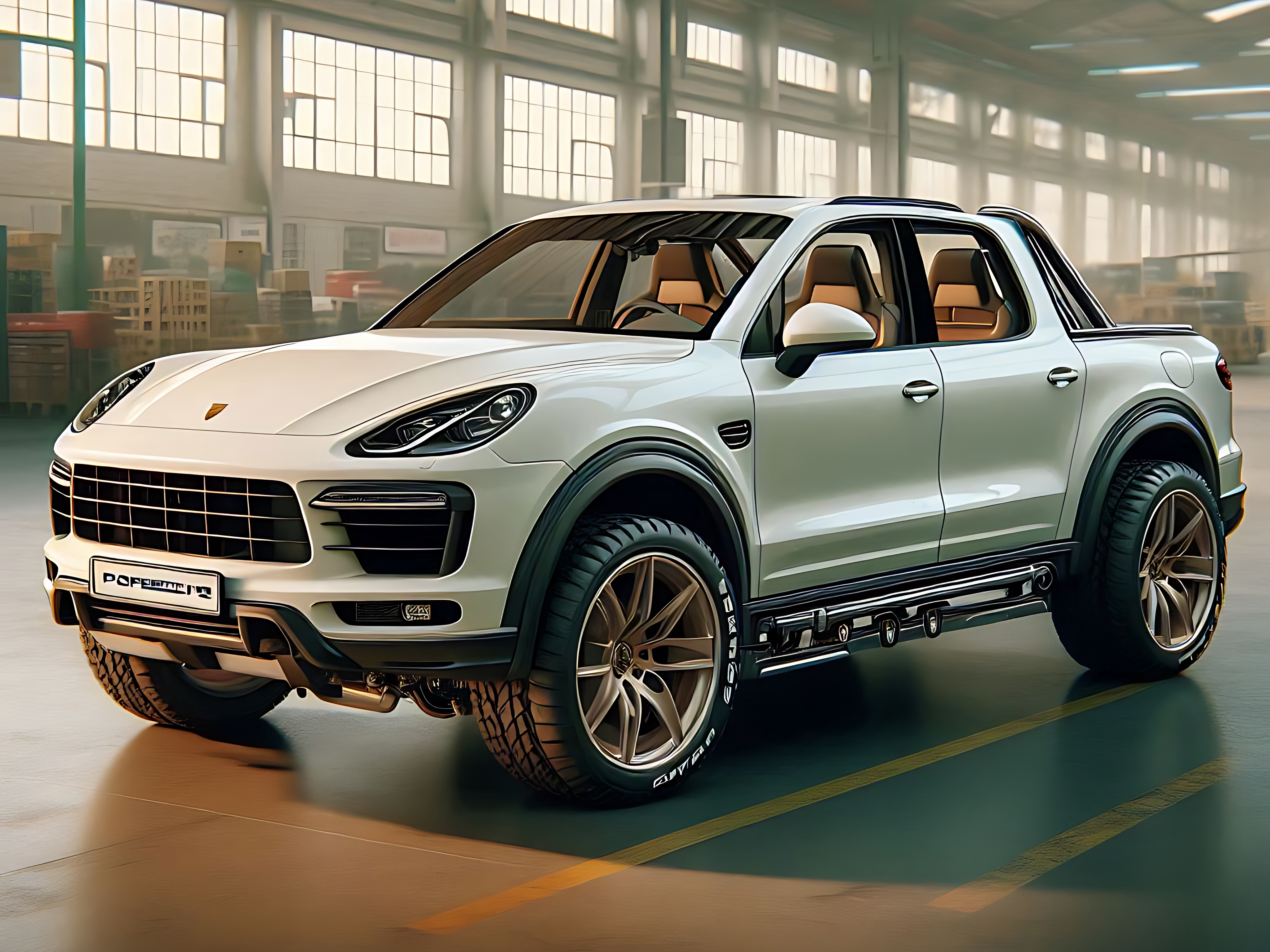 Dreaming Up An All-Electric Porsche Cayenne Pickup