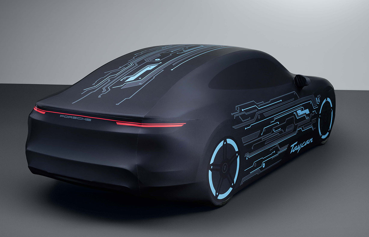 “Electric” Design Indoor Car Cover: A Unique Way To Enjoy Your Taycan ...