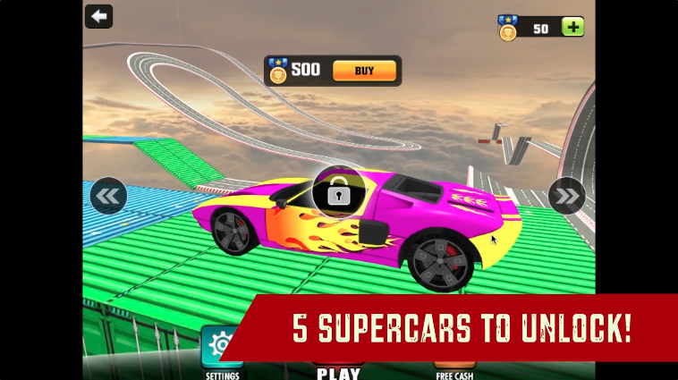 Mega Ramp Car Stunt